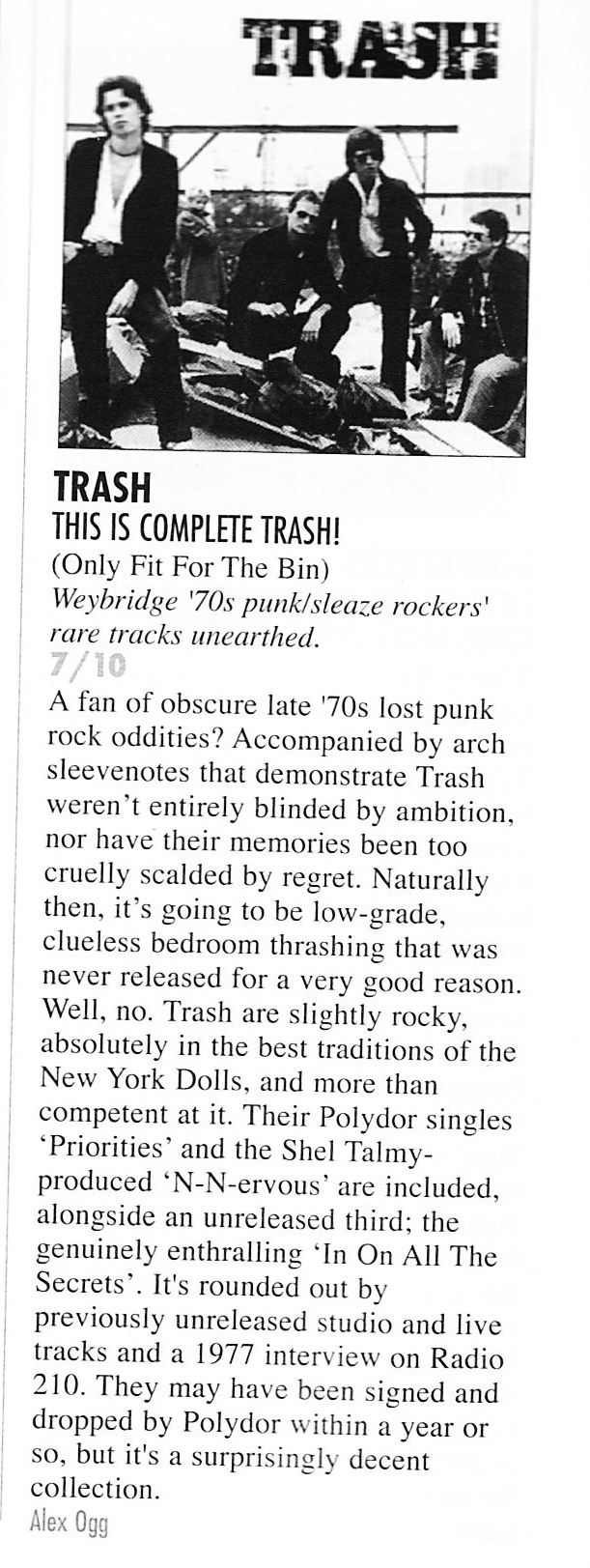 This Is Complete Trash CD Reviews | Only Rock 'n' Roll